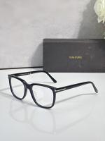 China Luxury Tom Ford Premium Acetate Square Full-Rim Eyeglasses Frame with Iconic T Logo for Prescription Optical Glasses TF6080-B for sale