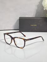 China Luxury Tom Ford Premium Acetate Square Full-Rim Eyeglasses Frame with Iconic T Logo for Prescription Optical Glasses TF6080-B for sale
