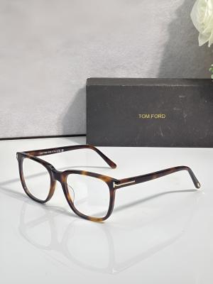China Luxury Tom Ford Premium Acetate Square Full-Rim Eyeglasses Frame with Iconic T Logo for Prescription Optical Glasses TF6080-B for sale
