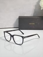 China Luxury Tom Ford Premium Acetate Square Full-Rim Eyeglasses Frame with Iconic T Logo for Prescription Optical Glasses TF6080-B for sale