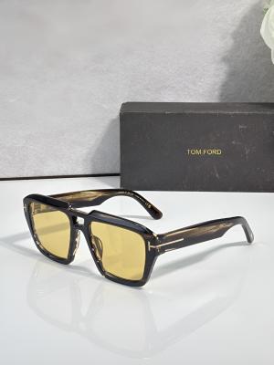 China Tm Ford Square Double Bridge FT1202 Sunglasses, Premium Acetate Frame UV Protection Polarized Lens Unisex Retro Pilot Style Eyewear for Driving Travel Prescription for sale