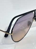 China TF1281 Luxury Tm Ford Pilot Aviator Sunglasses Double Bridge Metal Eyewear Gradient Lens Unisex Fashion Sun Glasses For Driving Beach Prescription for sale