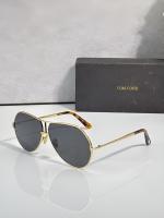 China TF1281 Luxury Tm Ford Pilot Aviator Sunglasses Double Bridge Metal Eyewear Gradient Lens Unisex Fashion Sun Glasses For Driving Beach Prescription for sale