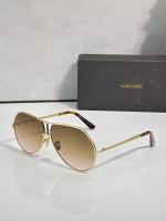 China TF1281 Luxury Tm Ford Pilot Aviator Sunglasses Double Bridge Metal Eyewear Gradient Lens Unisex Fashion Sun Glasses For Driving Beach Prescription for sale
