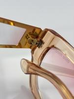China Luxury Miu M Cat Eye Square Sunglasses, Thick Acetate Frame with Geometric Cutout Temple, Gradient Lens Women Fashion Sun Glasses for Party Beach Daily MU7376S Prescription for sale