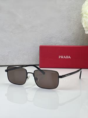 China Rectangle Metal PR D54S Sunglasses, Unisex Retro Slim Rectangular Frame UV400 Gradient & Solid Tint Lens Designer Fashion Shades for Driving Travel Prescription for sale