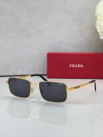 China Rectangle Metal PR D54S Sunglasses, Unisex Retro Slim Rectangular Frame UV400 Gradient & Solid Tint Lens Designer Fashion Shades for Driving Travel Prescription for sale