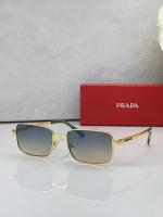 China Rectangle Metal PR D54S Sunglasses, Unisex Retro Slim Rectangular Frame UV400 Gradient & Solid Tint Lens Designer Fashion Shades for Driving Travel Prescription for sale