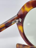 China Women Retro Large Round Sunglasses, Thick Acetate Bold Circle Frame UV Protection Shades, Trendy Designer Style Statement Sunglasses for Holiday Daily Wear CL40345 for sale