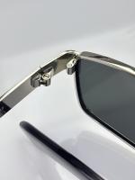 China Guci Designer Sunglasses for Men - Geometric Metal Frame with Engraved GG Pattern Temples (Multiple Colors) Prescription High-end brand for sale