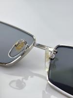 China Guci Designer Sunglasses for Men - Geometric Metal Frame with Engraved GG Pattern Temples (Multiple Colors) Prescription High-end brand for sale