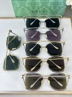 China Luxury Women Rimless Square Designer Sunglasses, Oversized Gradient Tinted Lens Ultra Light Metal Frame UV400 Sun Glasses, Interlocking G Logo Hollow Temples, High End Fashion Eyewear for Vacation for sale