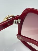 China GG2215S Vintage Retro Big Square Women Sunglasses with Metal Horsebit Ornament, Thick Acetate Frame UV Protection Gradient Sun Glasses, Luxury Designer Style Eyewear for Outdoor Vacation for sale