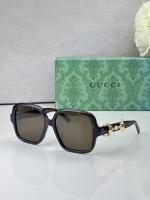 China GG2215S Vintage Retro Big Square Women Sunglasses with Metal Horsebit Ornament, Thick Acetate Frame UV Protection Gradient Sun Glasses, Luxury Designer Style Eyewear for Outdoor Vacation for sale
