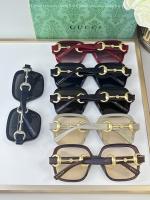 China GG2215S Vintage Retro Big Square Women Sunglasses with Metal Horsebit Ornament, Thick Acetate Frame UV Protection Gradient Sun Glasses, Luxury Designer Style Eyewear for Outdoor Vacation for sale