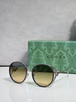China Vintage Round Oversized Sunglasses for Women, Luxury Designer Metal Frame Sun Glasses with Interlocking G Logo, UV400 Gradient Lens Fashion Eyewear for Travel Party Daily Wear GG1622 for sale