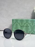 China Vintage Round Oversized Sunglasses for Women, Luxury Designer Metal Frame Sun Glasses with Interlocking G Logo, UV400 Gradient Lens Fashion Eyewear for Travel Party Daily Wear GG1622 for sale