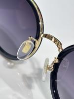 China GG2033SK Vintage Oval Luxury Sunglasses for Women, Full Metal Embossed Logo Temple Designer Shades, UV400 Protective Retro Round Sunglass for Holiday Party Daily Wear Prescription for sale