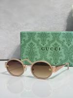 China GG2033SK Vintage Oval Luxury Sunglasses for Women, Full Metal Embossed Logo Temple Designer Shades, UV400 Protective Retro Round Sunglass for Holiday Party Daily Wear Prescription for sale