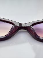 China GG7558 Vintage Oval Cat Eye Sunglasses for Women Luxury Metal Bamboo Temple Double G Logo Gradient Lens UV400 Protection Retro Acetate Frame Fashion Designer Shades for Party Travel Daily Wear for sale