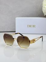 China DSGTA753UCR Elegant Rimless Cut Edge Octagonal Sunglasses Ladies Hollow Logo Metal Temple Gradient Tint Lens UV400 Luxury Fashion Sunglasses Prescription for sale