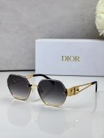 China DSGTA753UCR Elegant Rimless Cut Edge Octagonal Sunglasses Ladies Hollow Logo Metal Temple Gradient Tint Lens UV400 Luxury Fashion Sunglasses Prescription for sale
