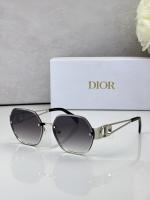 China DSGTA753UCR Elegant Rimless Cut Edge Octagonal Sunglasses Ladies Hollow Logo Metal Temple Gradient Tint Lens UV400 Luxury Fashion Sunglasses Prescription for sale