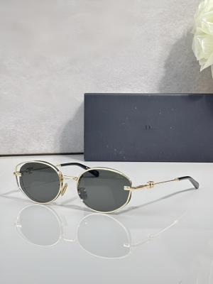 China PETIT CD B2U Women Vintage Oval Sunglasses Luxury Metal Frame Gradient Lens Designer Sunglasses Retro Small Oval Shades UV400 Protection Fashion Eyewear for Daily Travel Party for sale
