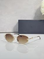 China Trendy Vintage Small Oval Sunglasses for Ladies, Thin Metal Frame CD Logo Hinge Decor UV Protection Sunglasses, Elegant Fashion Eyewear for Beach Driving Shopping Prescription for sale