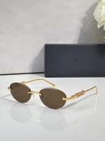 China Y2K Retro Rimless Oval Sunglasses Women Luxury Gold Metal Rhinestone Letter Logo Gradient Lens UV400 Vintage Fashion Shades for Party Travel Prescription DIORCAT2300M for sale