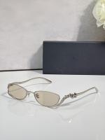 China Vintage Y2K Rimless Oval Sunglasses for Women, Luxury Metal Frame Decorative Buckle Temple Eyewear, Retro Cat Eye Shades UV400 Protection Trendy Street Style Sun Glasses for sale
