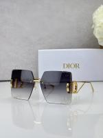 China Rimless Oversized Square Sunglasses for Women, Luxury Gradient Cut Edge Lens Hollow Metal Temple 3D Logo Fashion Sun Glasses, UV400 Protection Trendy Designer Shades for Party Travel Beach for sale