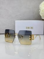 China Rimless Oversized Square Sunglasses for Women, Luxury Gradient Cut Edge Lens Hollow Metal Temple 3D Logo Fashion Sun Glasses, UV400 Protection Trendy Designer Shades for Party Travel Beach for sale