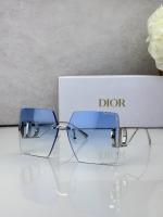 China Rimless Oversized Square Sunglasses for Women, Luxury Gradient Cut Edge Lens Hollow Metal Temple 3D Logo Fashion Sun Glasses, UV400 Protection Trendy Designer Shades for Party Travel Beach for sale