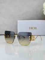 China Luxury Designer Rimless Square Sunglasses Women, Big Oversized Gradient Cut Edge Lens Hollow Metal Temple 3D Logo UV400 Sunglasses, Trendy Fashion Statement Shades for Vacation Prescription for sale