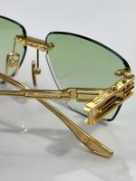 China Luxury Frameless Cut Edge Sunglasses for Men Women, Retro Geometric Rimless Metal Temple Sunglasses, UV400 Gradient Color Lens, High-end Fashion Street Style Eyeglasses for Party Driving DTS197 for sale