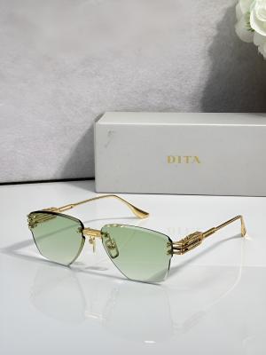 China Luxury Frameless Cut Edge Sunglasses for Men Women, Retro Geometric Rimless Metal Temple Sunglasses, UV400 Gradient Color Lens, High-end Fashion Street Style Eyeglasses for Party Driving DTS197 for sale