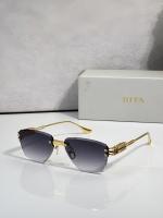 China Luxury Frameless Cut Edge Sunglasses for Men Women, Retro Geometric Rimless Metal Temple Sunglasses, UV400 Gradient Color Lens, High-end Fashion Street Style Eyeglasses for Party Driving DTS197 for sale