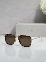 China Vintage Double Bridge Square Aviator Sunglasses, Luxury Designer DIT Inspired Sun Glasses, UV Protection Polarized Lenses, Thin Metal Temple Acetate Rim Eyewear for Men Women Streetwear Prescription for sale