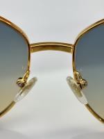 China Luxury Metal Irregular Oval Sunglasses for Women, Designer Chain Temple UV400 Gradient Lens Sun Glasses, Vintage Fashion Ladies Shades for Travel Beach Party for sale