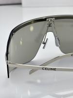 China Future Y2K Celine CL40350U Shield Sunglasses Triomphe Logo Oversized Wraparound Sunglasses UV Protection For Women Men Streetwear high quality for sale