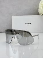 China Future Y2K Celine CL40350U Shield Sunglasses Triomphe Logo Oversized Wraparound Sunglasses UV Protection For Women Men Streetwear high quality for sale
