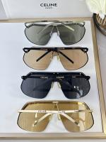 China Future Y2K Celine CL40350U Shield Sunglasses Triomphe Logo Oversized Wraparound Sunglasses UV Protection For Women Men Streetwear high quality for sale