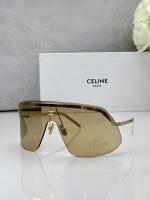 China Future Y2K Celine CL40350U Shield Sunglasses Triomphe Logo Oversized Wraparound Sunglasses UV Protection For Women Men Streetwear high quality for sale