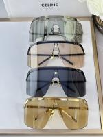 China Future Y2K Celine CL40350U Shield Sunglasses Triomphe Logo Oversized Wraparound Sunglasses UV Protection For Women Men Streetwear high quality for sale