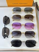 China Vintage Rectangle Metal Frame Sunglasses for Women Men Luxury Designer Hollow Logo Temple Gradient Lens UV400 Protection Fashion Retro Square Sun Glasses for Travel Beach Streetwear for sale