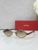 China Vintage Small Hexagonal Sunglasses for Women, Retro Metal Frame Sun Glasses With Red Strip Temples, UV400 Polarized Lens Fashion Luxury Shades for Streetwear Party SPS 05X for sale