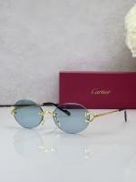 China Vintage Rimless Oval Sunglasses for Women Men Luxury Designer Gold Silver Metal Horsebit Frame Gradient Tint Lens High‑end Retro Eyewear UV400 Protection Fashion Party Street Sun Glasses CT0551S for sale