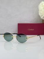 China Vintage Rimless Oval Sunglasses for Women Men Luxury Designer Gold Silver Metal Horsebit Frame Gradient Tint Lens High‑end Retro Eyewear UV400 Protection Fashion Party Street Sun Glasses CT0551S for sale