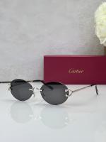 China Vintage Rimless Oval Sunglasses for Women Men Luxury Designer Gold Silver Metal Horsebit Frame Gradient Tint Lens High‑end Retro Eyewear UV400 Protection Fashion Party Street Sun Glasses CT0551S for sale